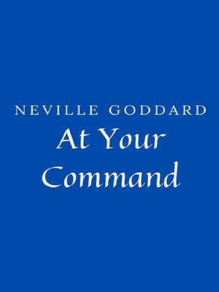 At Your Command: Consciousness Unleashed | PDF | Consciousness | Prayer