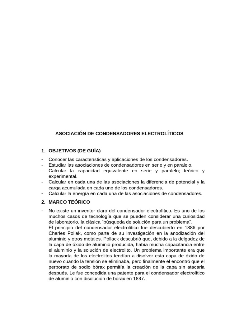 2fis-200 - Asociación de Condensadores Electrolíticos | PDF ...