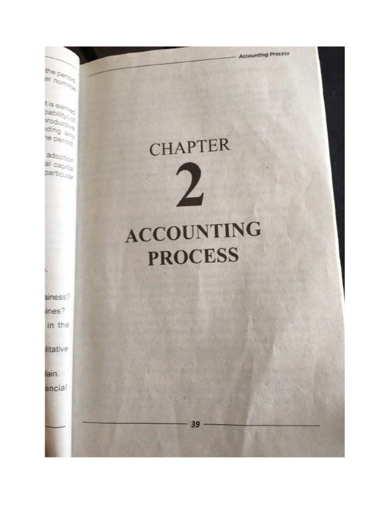 Chapter 2 (ACCTG 11) | PDF