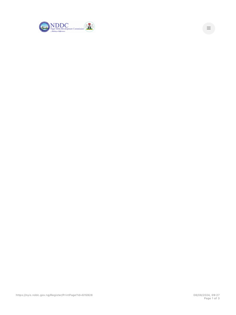 NDDC Internship | PDF