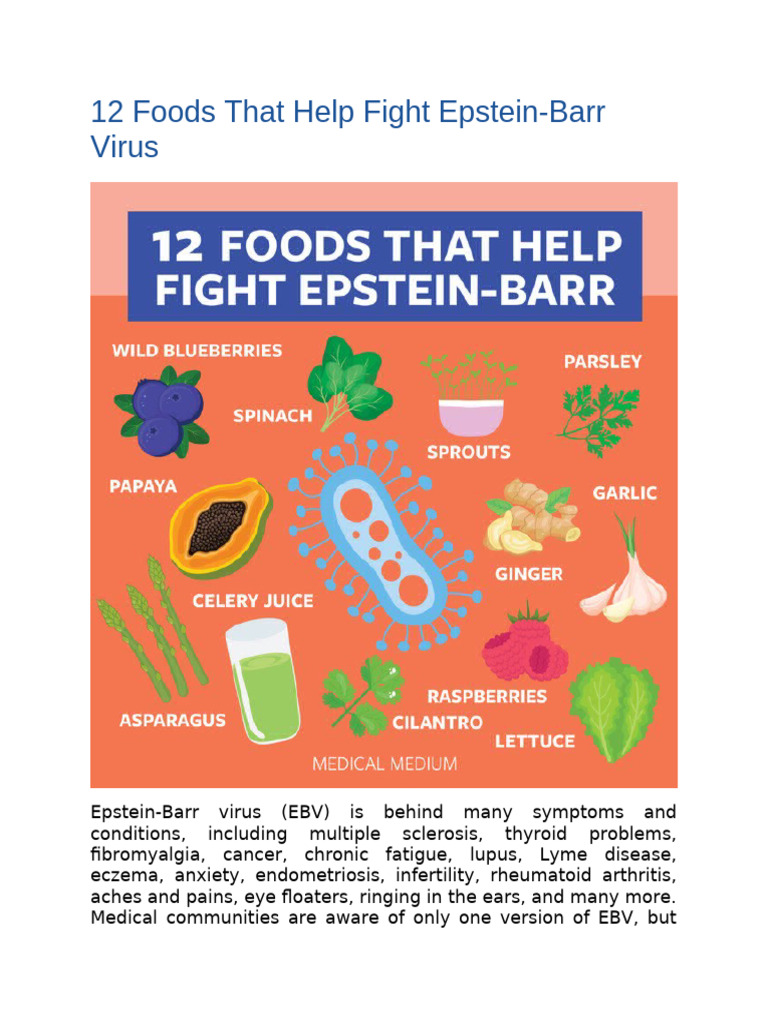 12 Foods That Help Fight Epstein | PDF | Diseases And Disorders ...