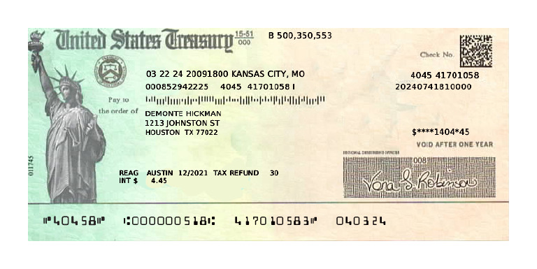Treasury Check Template 3 3 5 | PDF