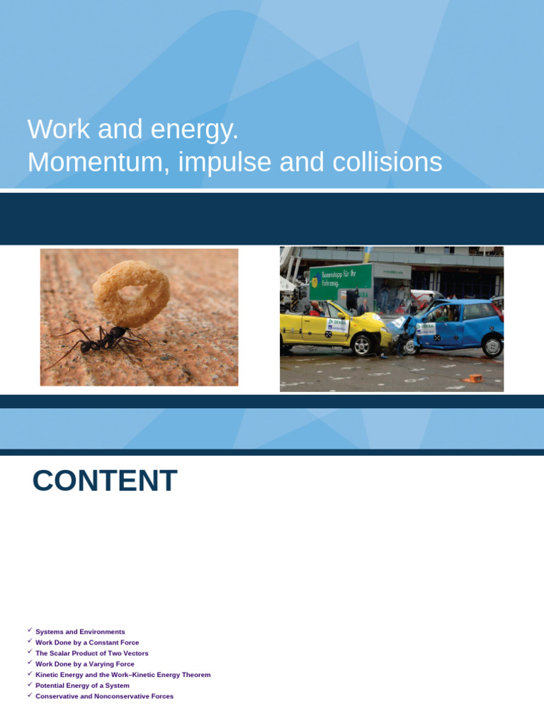 4. Work and energy. Momentum, impulse and collisions | PDF | Momentum ...