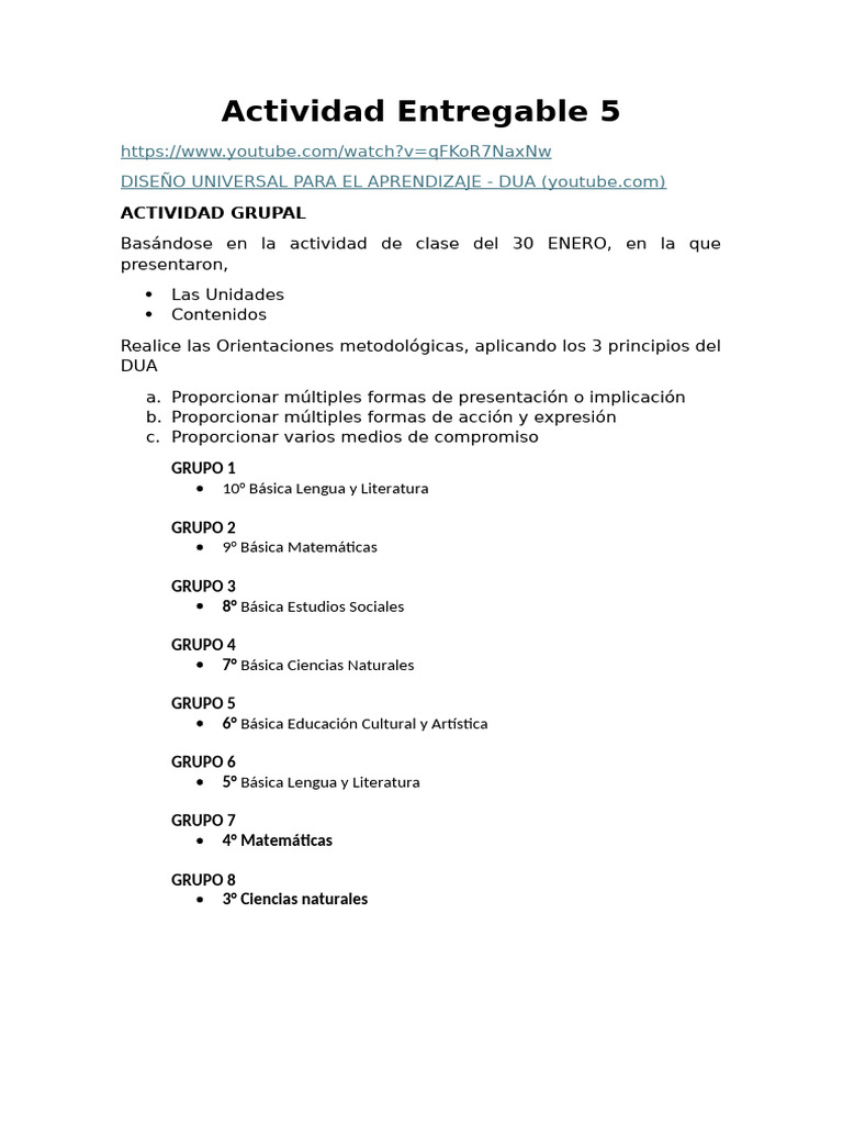 ACTIVIDAD ENTREGABLE 5 ENERO 2025 | PDF