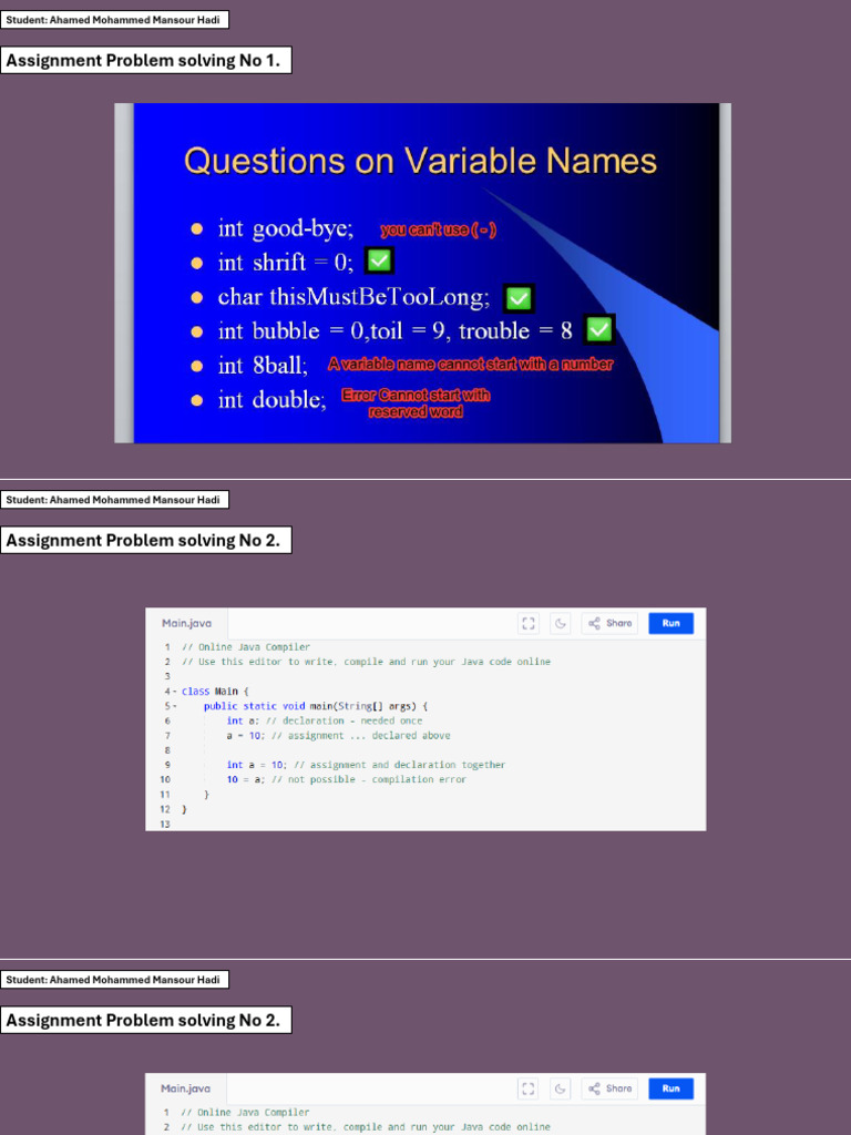 Student Assignments: Problem Solving Tasks | PDF