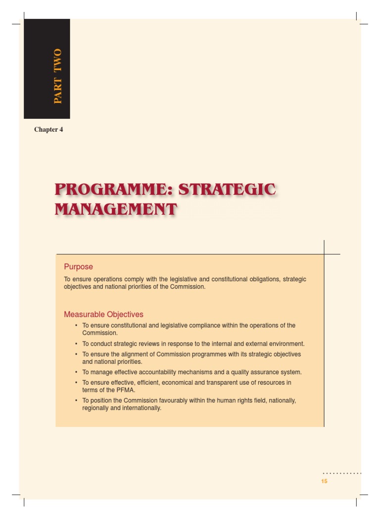 Programme Strategic Management | PDF | Regulatory Compliance | Internal ...