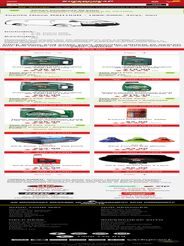 Toyota Hiace RZH103R Supercheap Auto | PDF | Vehicle Technology | Motor Vehicle