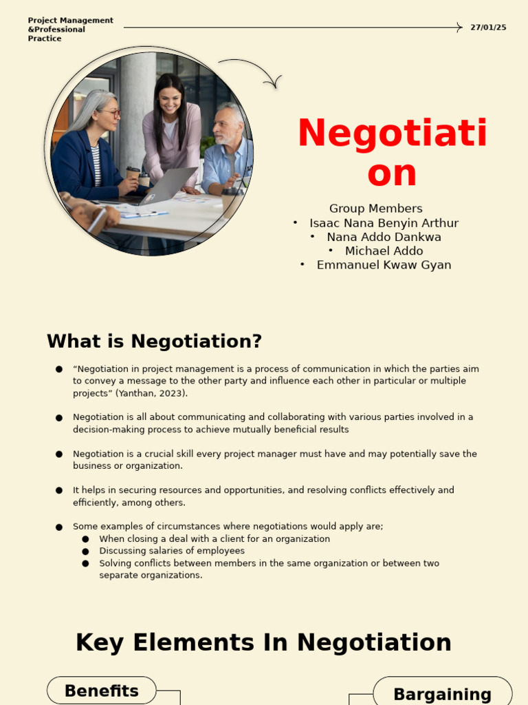 Essential Negotiation Skills in Project Management | PDF | Negotiation | Human Communication