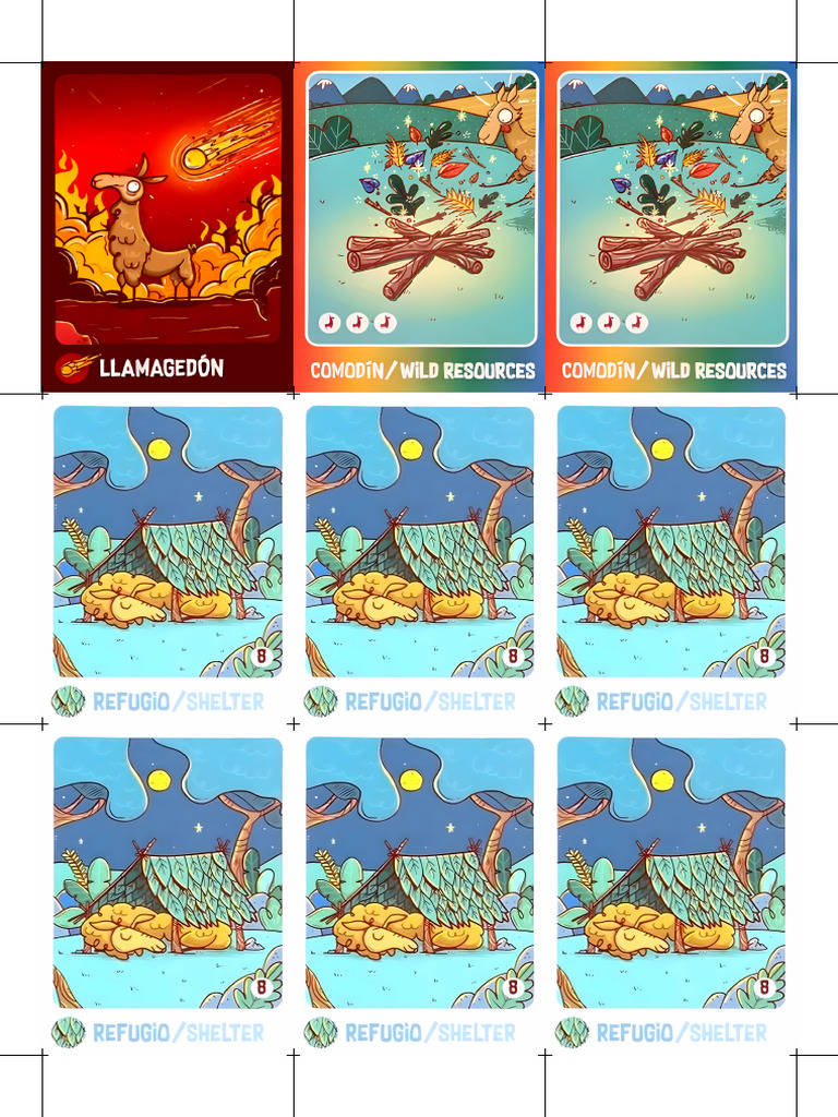 Llamagedon Cartas Base 250207 135421 | PDF