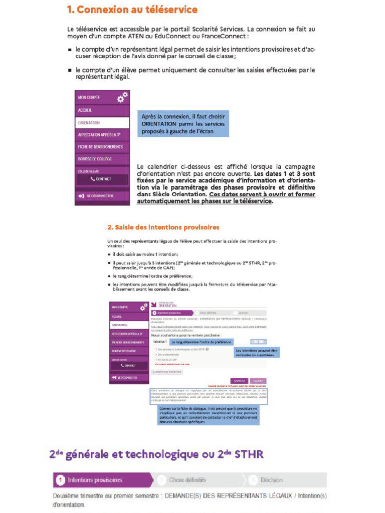 1ère Phase Téléservice 2024-2025 | PDF