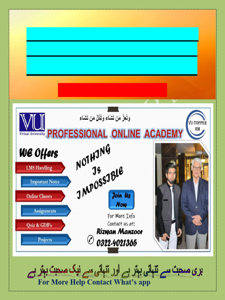 MCM301 Mcq's FinalTerm By Vu Topper RM | PDF | Communication ... MCM301 Mcq's FinalTerm By Vu Topper RM | PDF | Communication ...