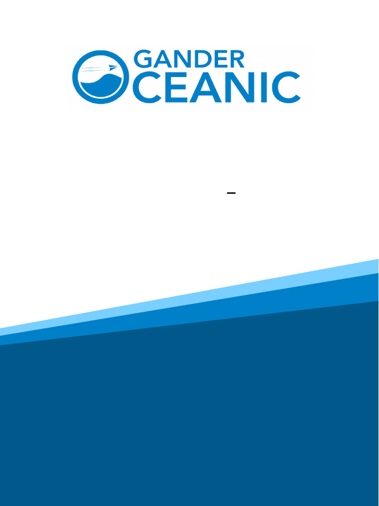 Gander Oceanic Phraseology Sheet 1.1 | PDF | Transport Safety | Transport