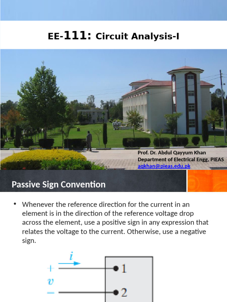 Lecture 3 - Power and Energy | PDF | Voltage | Electrical Network