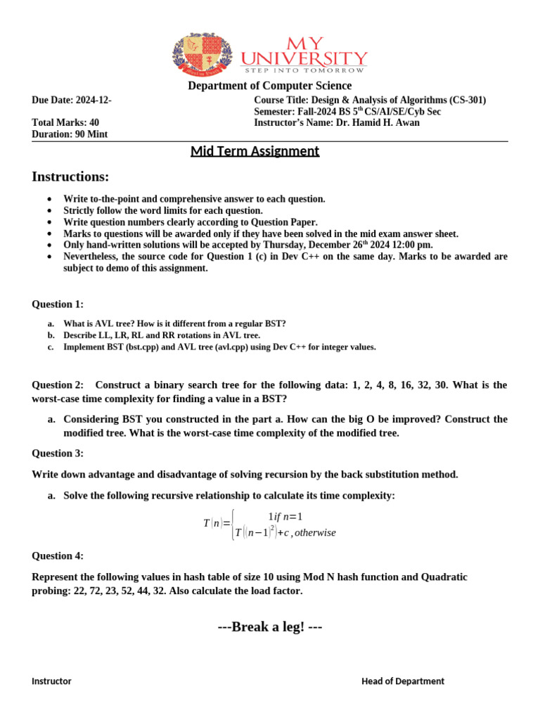 Mid Term - Assignment | PDF