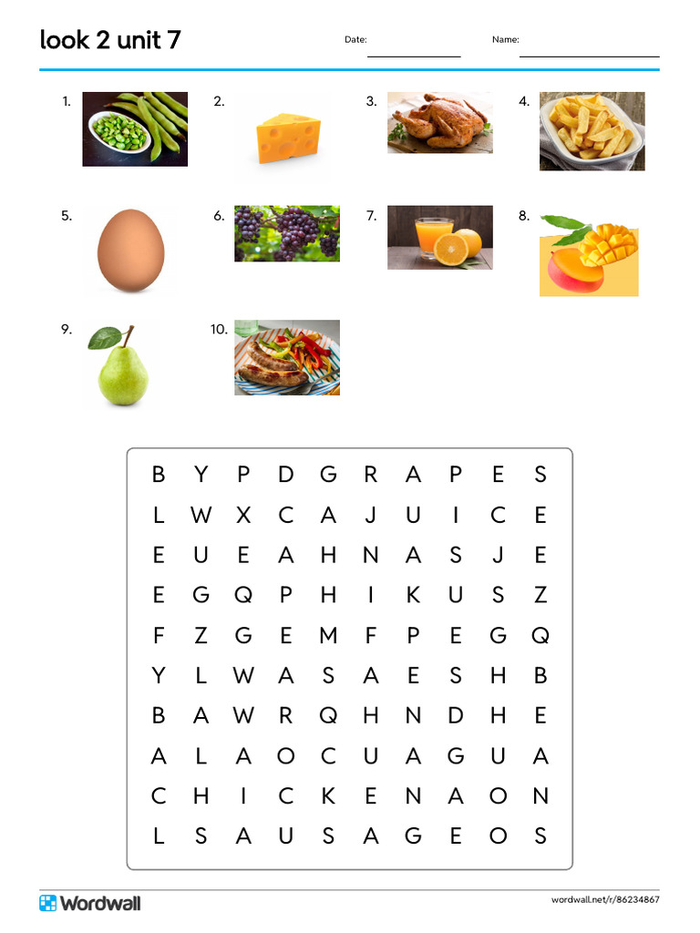 look-2-unit-7-wordsearch | PDF