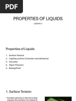 Lesson 3 Properties of Liquid and IMF | PDF | Liquids | Evaporation