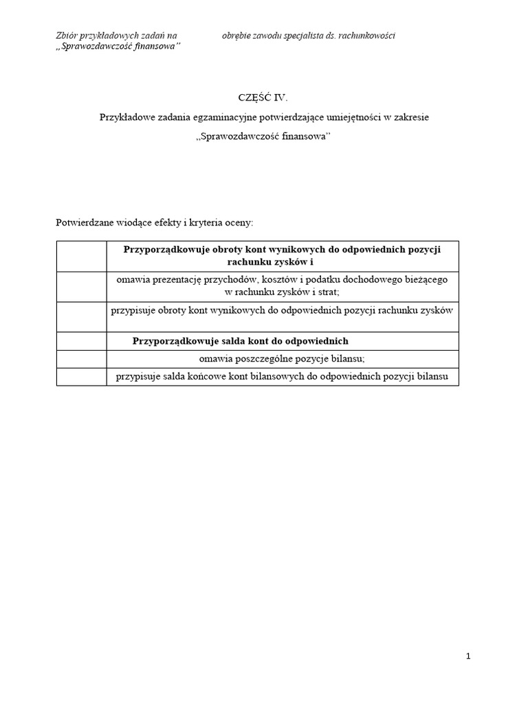 Rozwi Zania Zadaä Egzaminacyjn0 | PDF