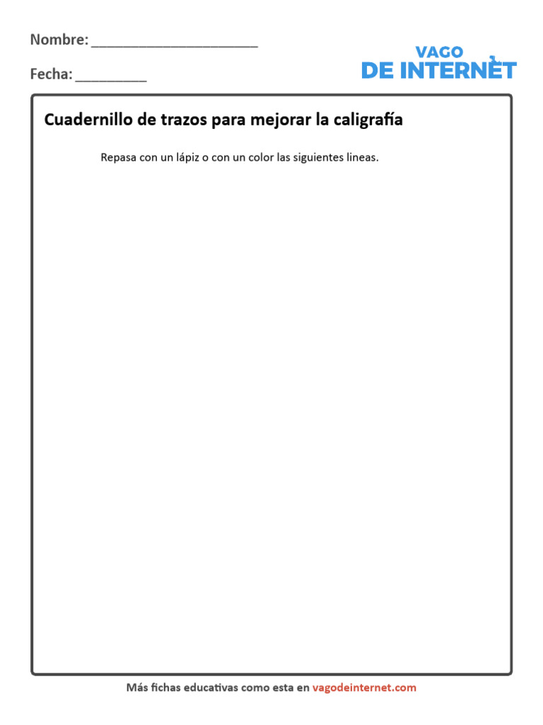 Cuadernillo de Trazos para Caligrafía | PDF