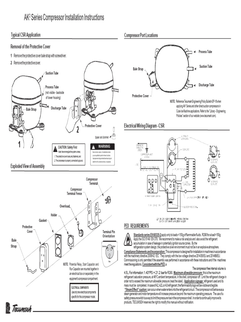Ak2 SR Compressor Insta Instru Na en | PDF | Vacuum | Power Supply
