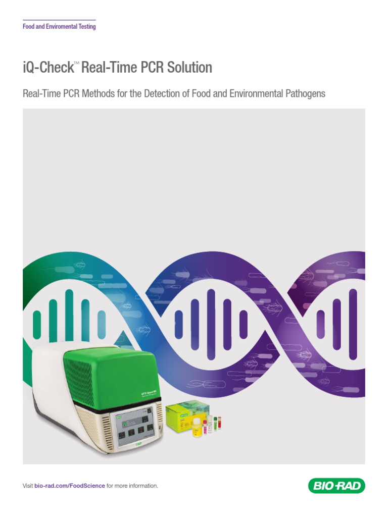 Iq Check Real Time PCR Solution | PDF | Polymerase Chain Reaction ...
