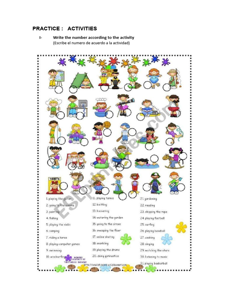 PRACTICE Activities.docx 071618 | PDF