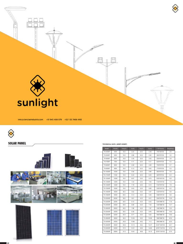 sunlight (4) | PDF | Solar Panel | Street Light