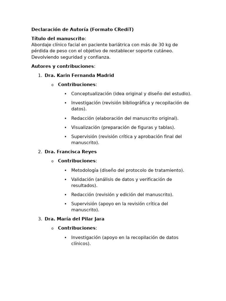 Declaración de Autoría | PDF