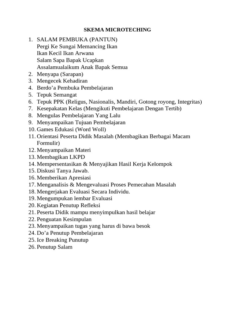 Konsep Micro Teaching | PDF