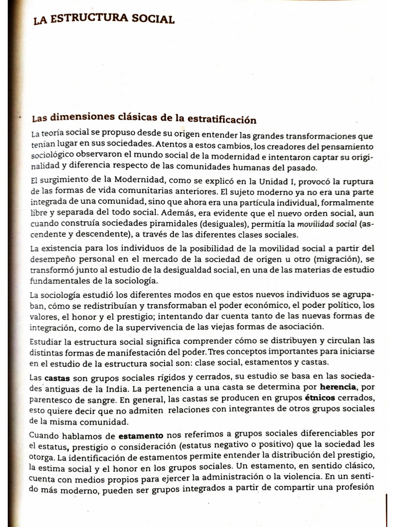 La Estructura Social | PDF