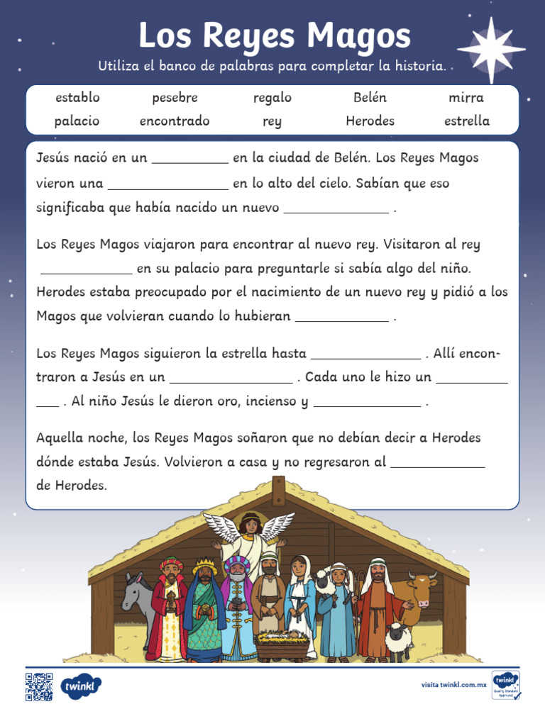 Sa DF 1701841570 Hoja de Actividad Lectura Sobre Los Reyes Magos Ver 1 ...
