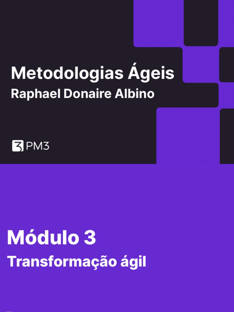 M Dulo 3 - Metodologias Geis | PDF | Experiência | Indicador de desempenho