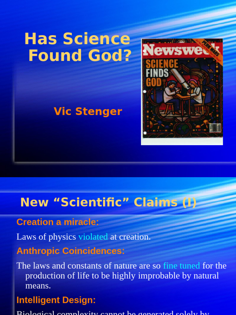 God VS Science-PPT For Inspiration Presentation of Participants | PDF ...
