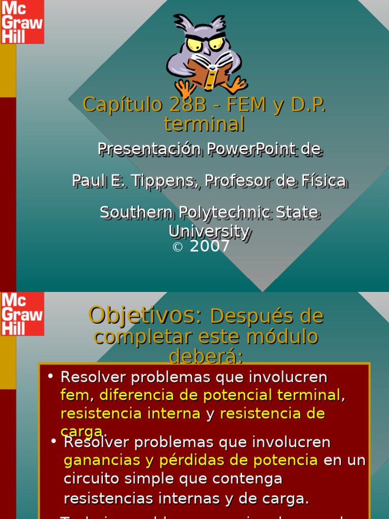Tippens Fisica 7e Diapositivas 28b | PDF | voltaje | Resistor