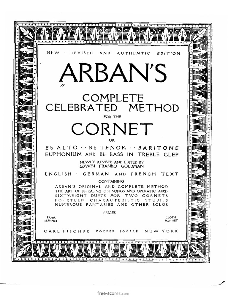 Arban Jean Baptiste - Arban Complete Trumpet Method 1 | PDF