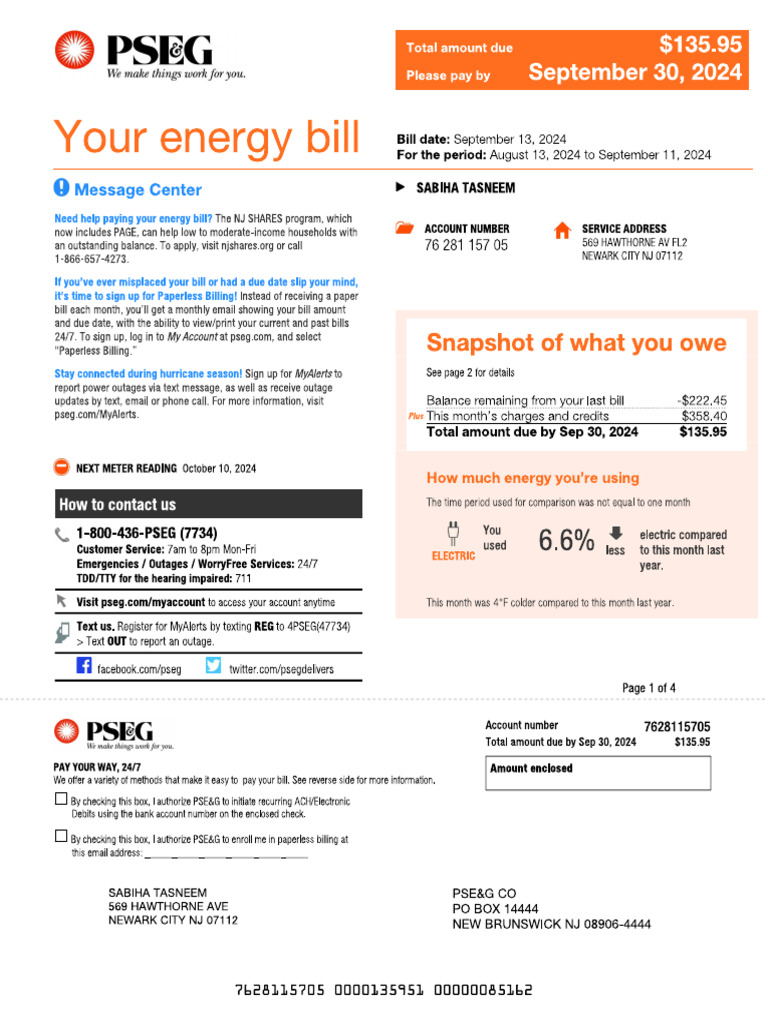 electric bill | PDF
