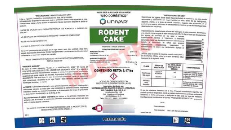 Etiqueta Rodent Cake (1) | PDF