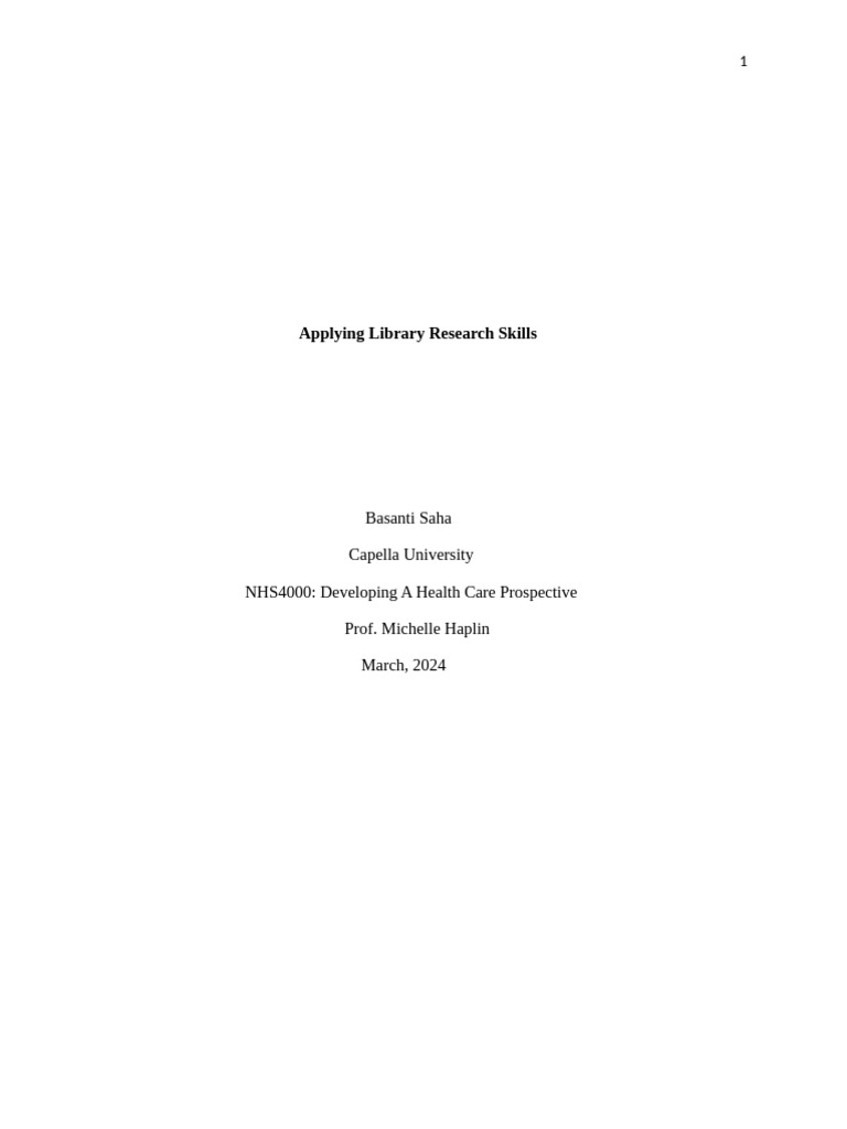 Applying Library Research Skills | PDF | Nursing | Autonomy