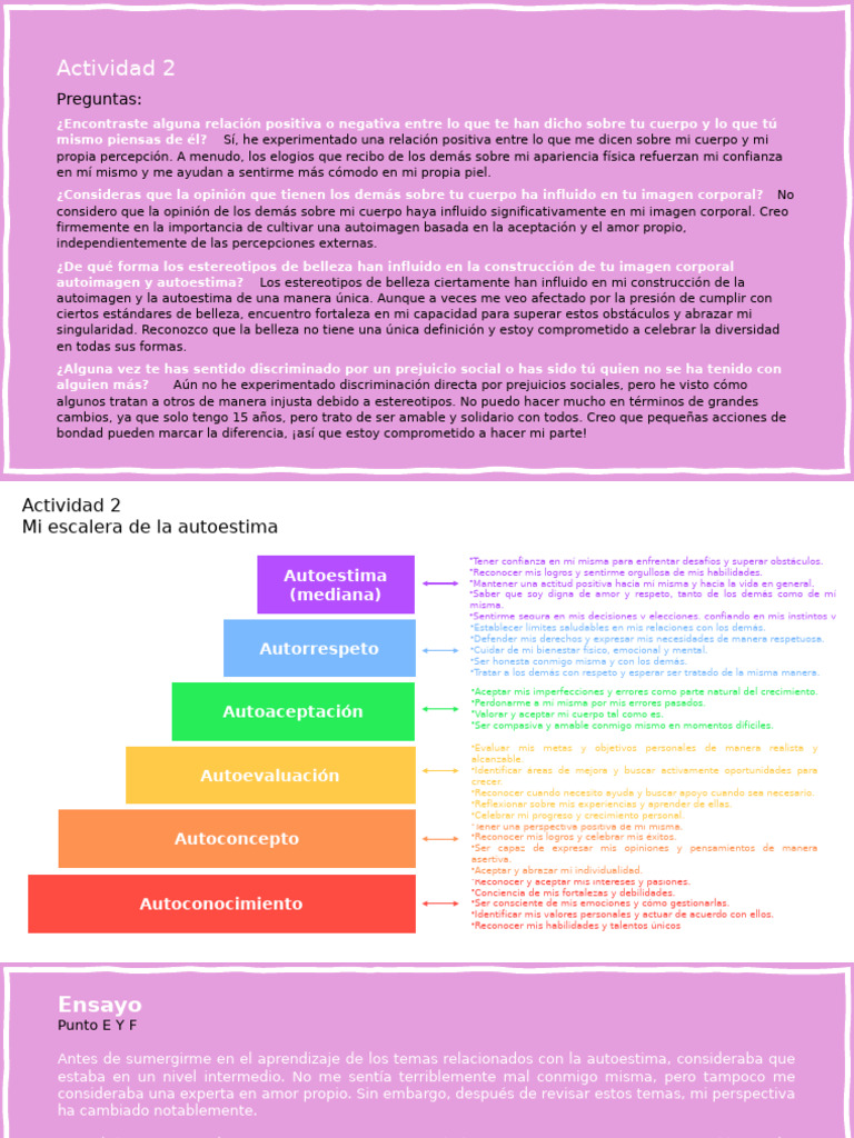 AUTOESTIMA | PDF | Autoestima | Conceptos psicologicos