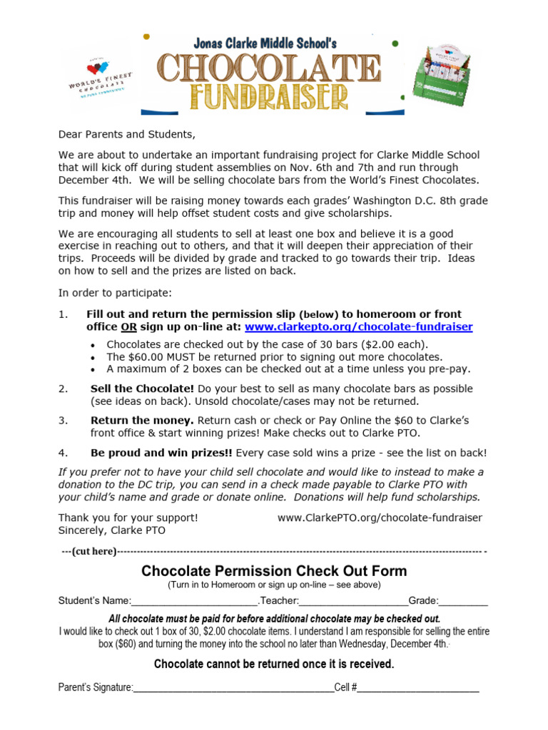 Chocolate Permission Check Out Form | PDF