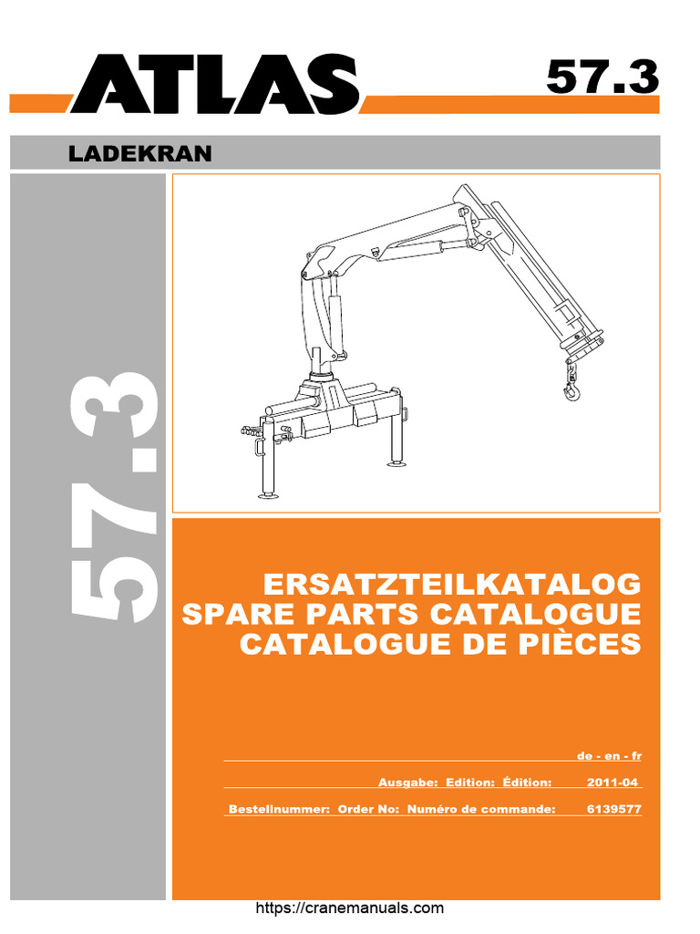 Atlas 57 Crane Parts Manual | PDF