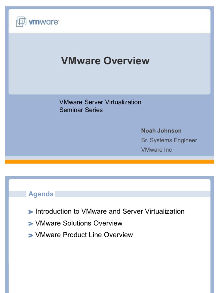 Server Virtualization Seminar Presentation | PDF | V Mware | Virtual ...