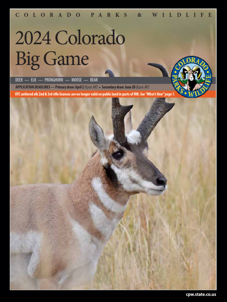 2024 Colorado Big Game Hunting Guide | PDF | Hunting | Elk