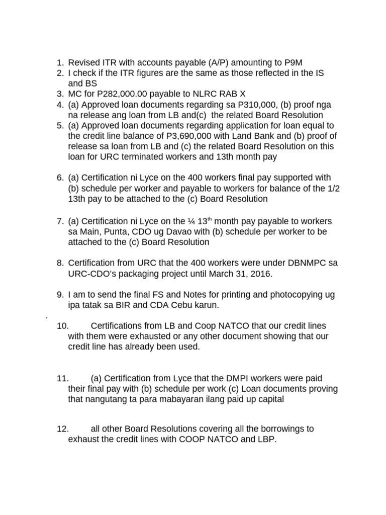 Revised ITR With Accounts Payable | PDF | International Monetary Fund ...