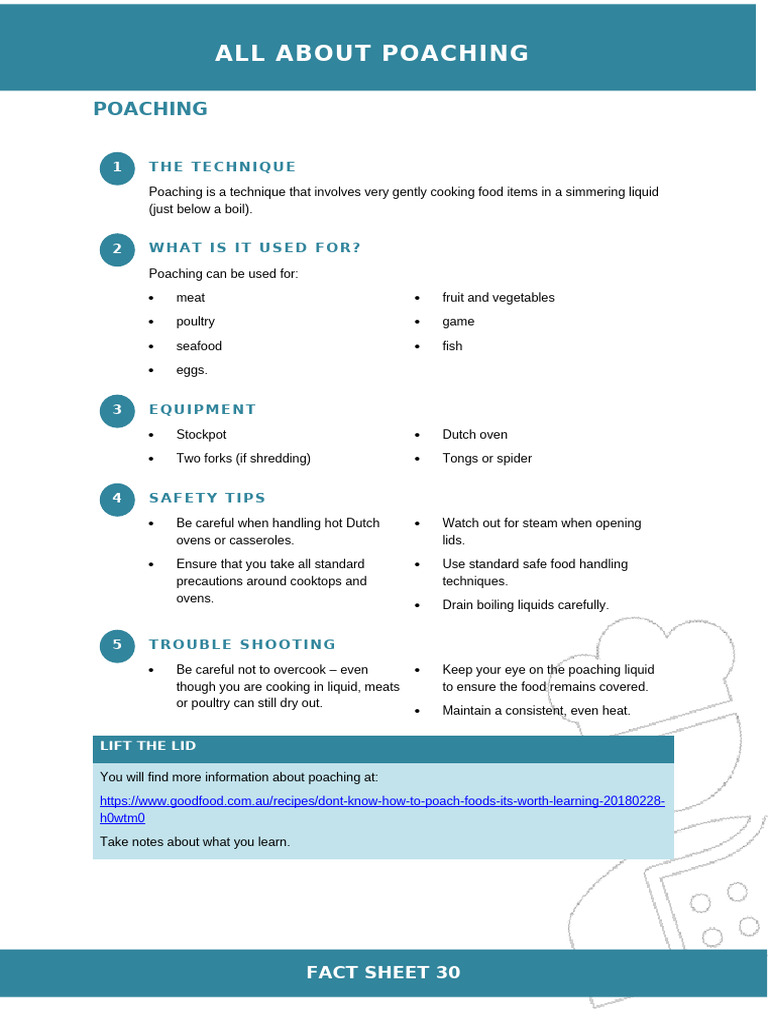 Poaching Techniques & Tips Guide | PDF