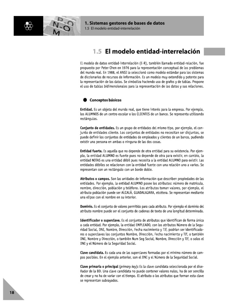 BD1 Lect 002 Modelo Entidad Relacion | PDF