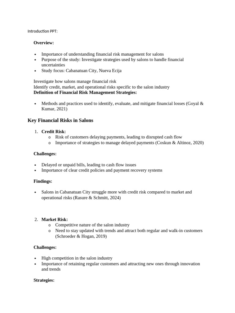Introduction PPT | PDF | Quantitative Research | Risk