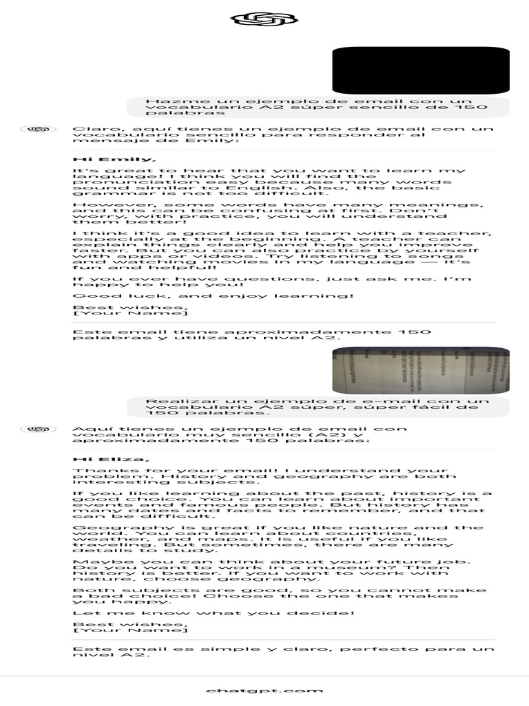 Ejemplo de Email A2 | PDF