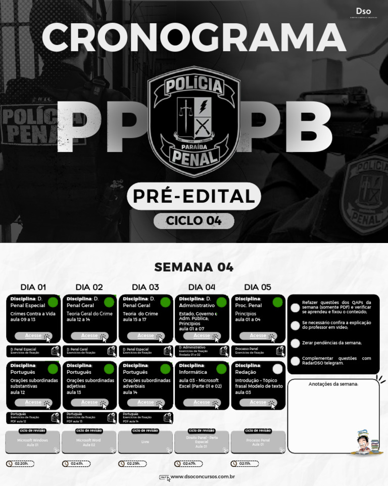 Combo PPPB (Pré-Edital) - Ciclo 04 | PDF