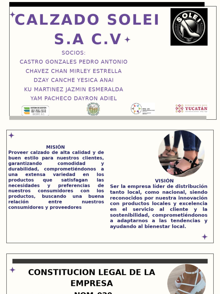 Empresa Calzado Solei | PDF