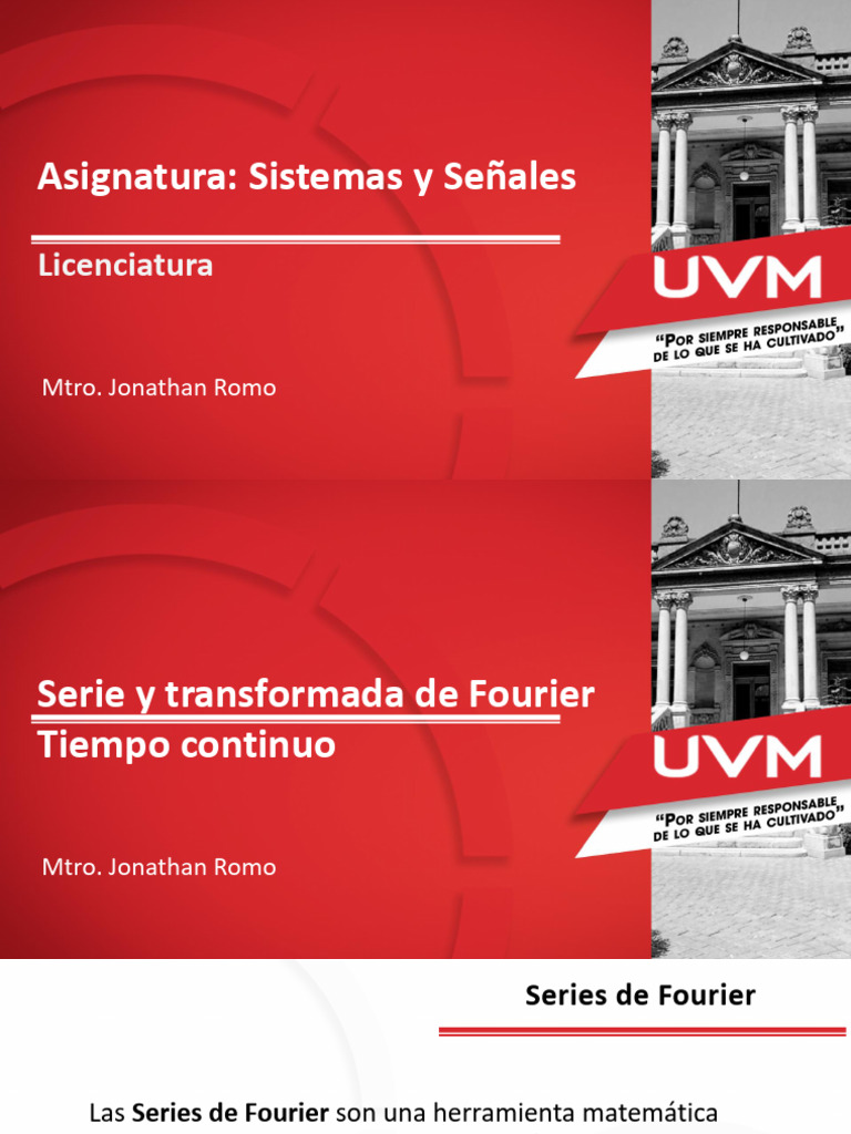 Series y Transformada de Fourier Tiempo Continuo | PDF | Series de Fourier | Transformada de Fourier